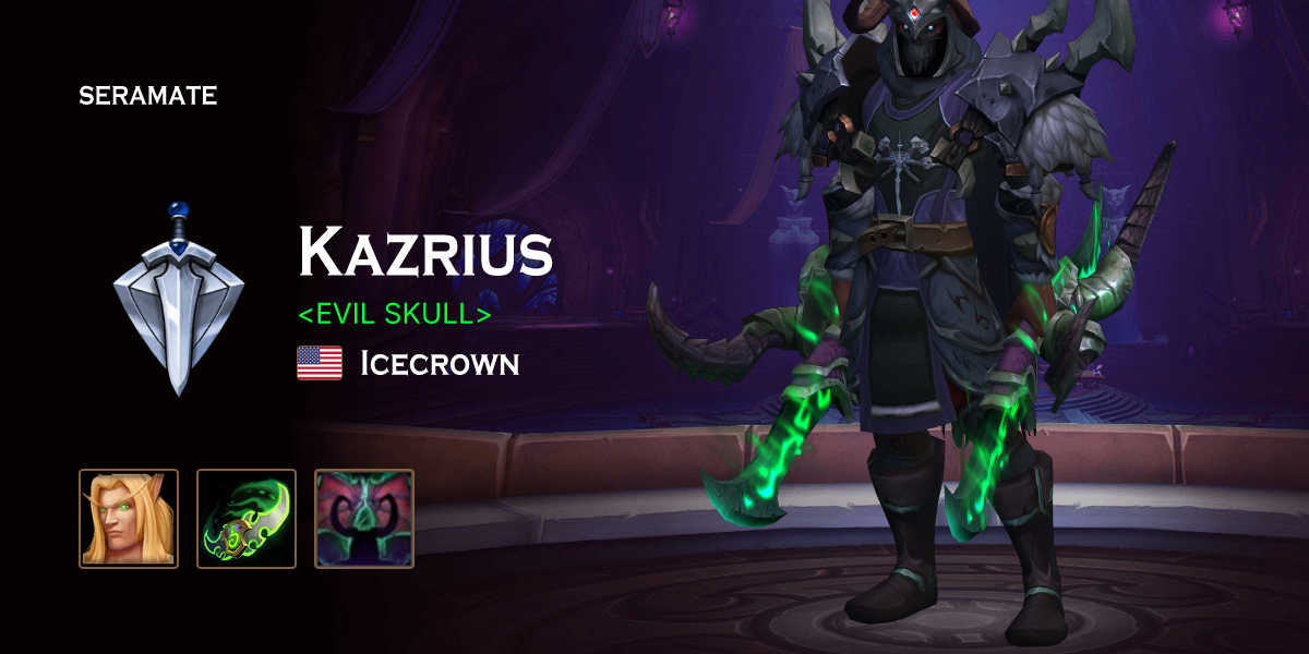 Kazrius @ Icecrown (US) · Seramate · WoW PvP Leaderboards, Arena Activity, Character Profiles ...