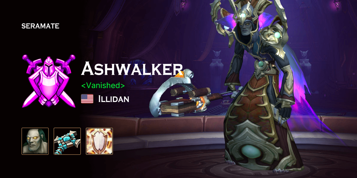 Ashwalker @ Illidan (US) · Seramate · WoW PvP Leaderboards, Arena Activity, Character Profiles ...