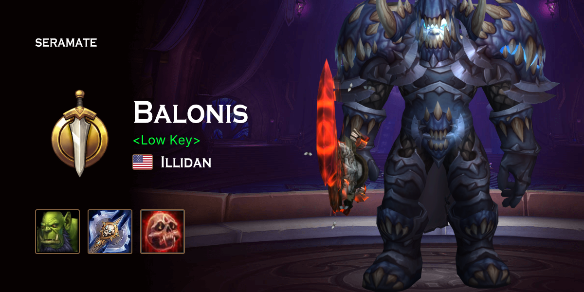 Balonis @ Illidan (US) · Seramate · WoW PvP Leaderboards, Arena ...