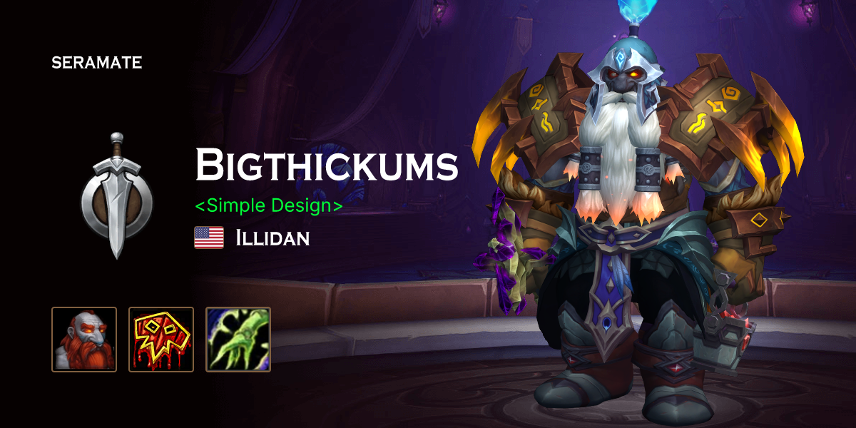 Bigthickums @ Illidan (US) · Seramate · WoW PvP Leaderboards, Arena ...