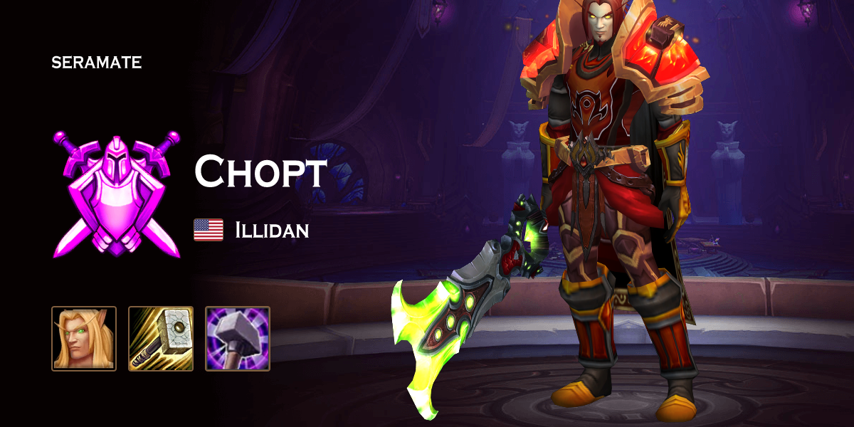 Chopt @ Illidan (US) · Seramate · WoW PvP Leaderboards, Arena Activity ...