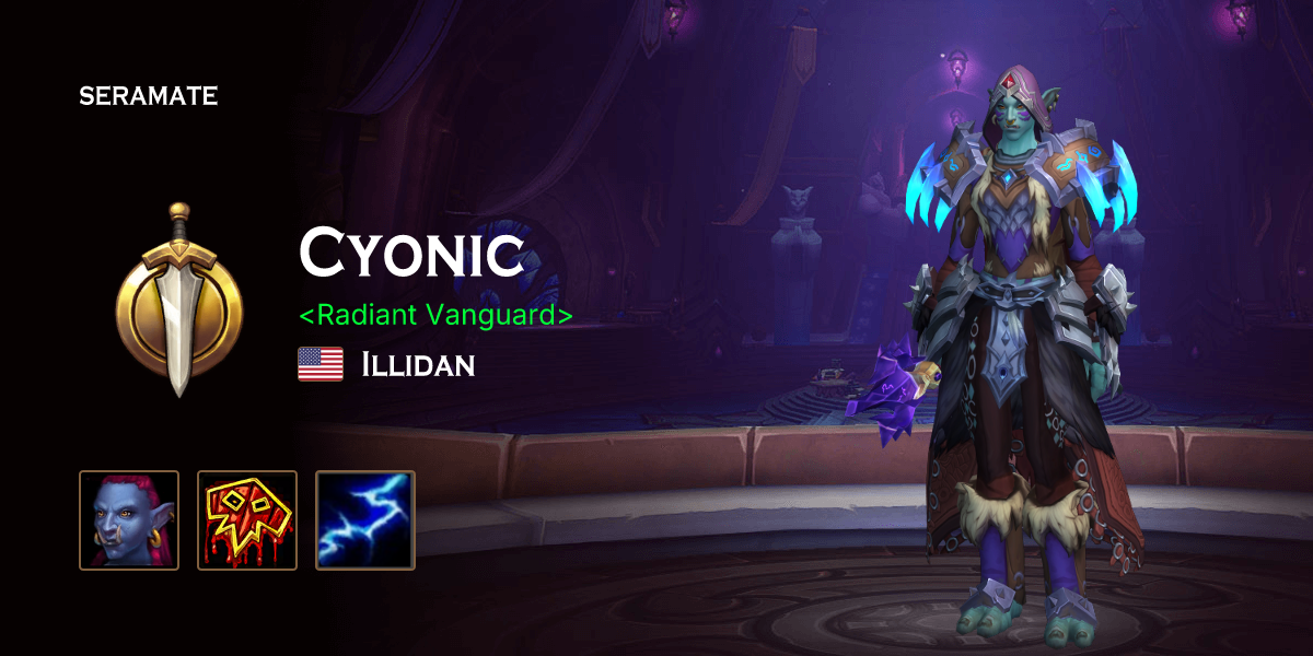 Cyonic @ Illidan (US) · Seramate · WoW PvP Leaderboards, Arena Activity ...