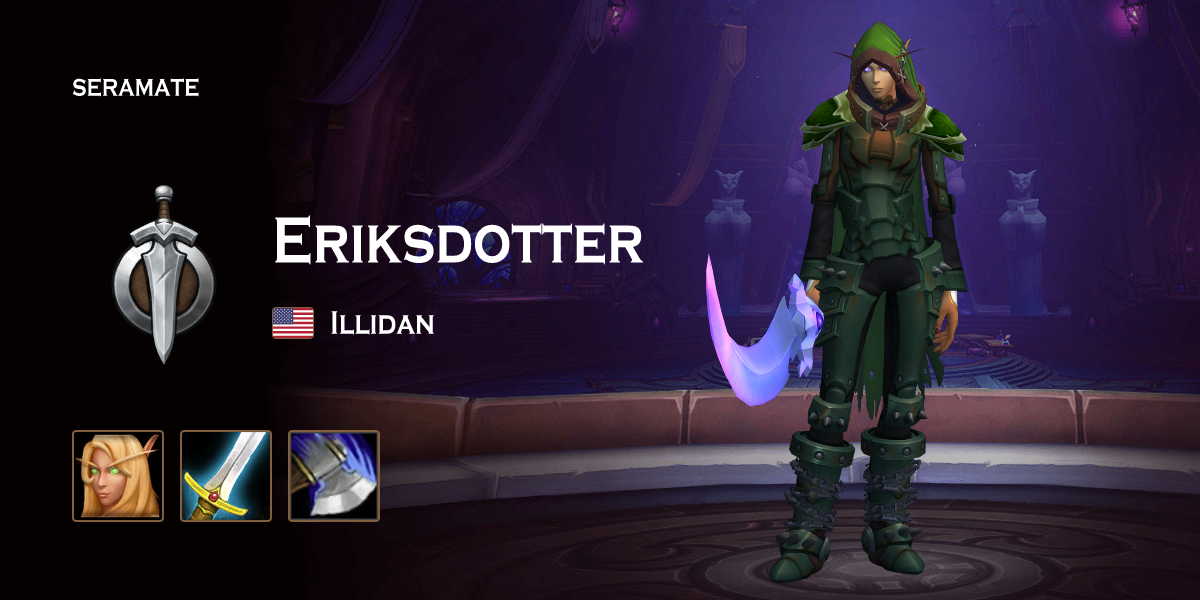 Eriksdotter @ Illidan (US) · Seramate · WoW PvP Leaderboards, Arena Activity, Character Profiles ...