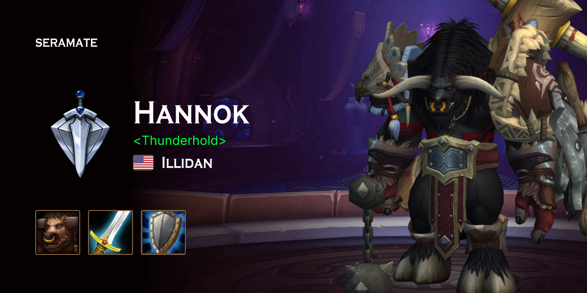 Hannok @ Illidan (US) · Seramate · WoW PvP Leaderboards, Arena Activity ...