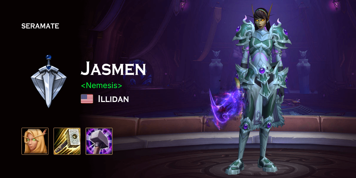 Jasmen @ Illidan (US) · Seramate · WoW PvP Leaderboards, Arena Activity ...