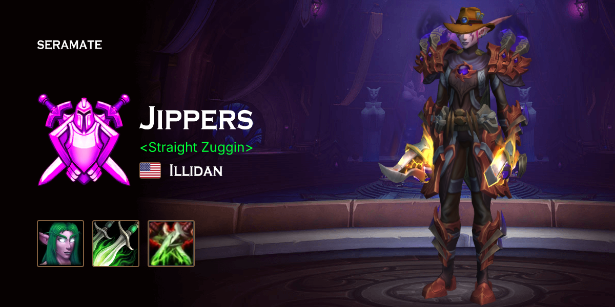 Jippers @ Illidan (US) · Seramate · WoW PvP Leaderboards, Arena Activity, Character Profiles & more.