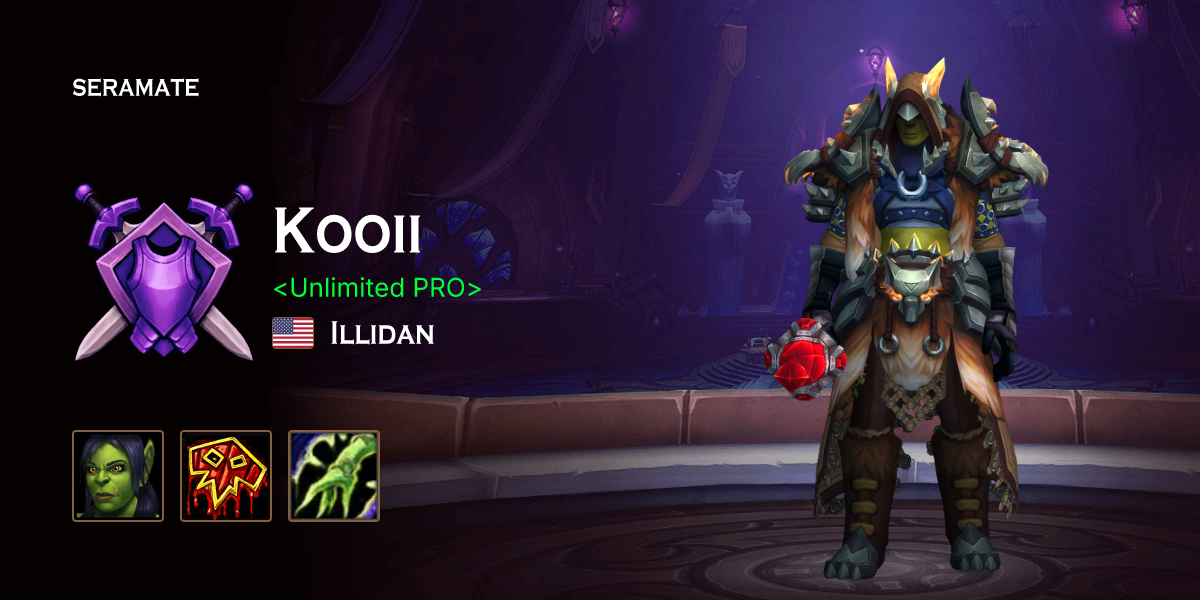 Kooii @ Illidan (US) · Seramate · WoW PvP Leaderboards, Arena Activity ...