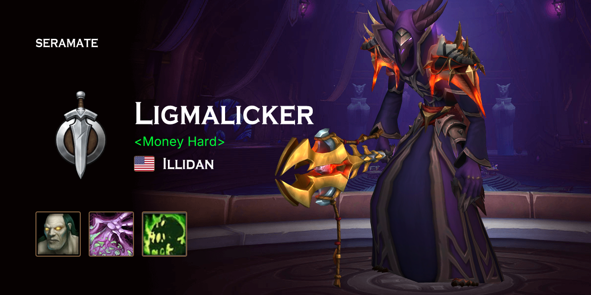 Ligmalicker @ Illidan (US) · Seramate · WoW PvP Leaderboards, Arena ...