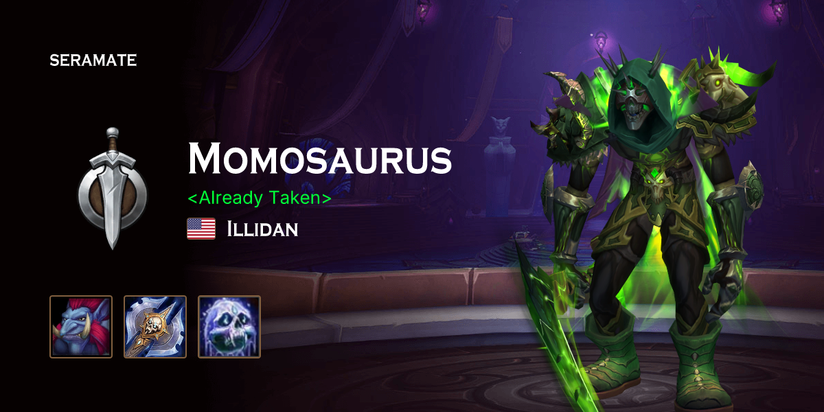 Momosaurus @ Illidan (US) · Seramate · WoW PvP Leaderboards, Arena ...