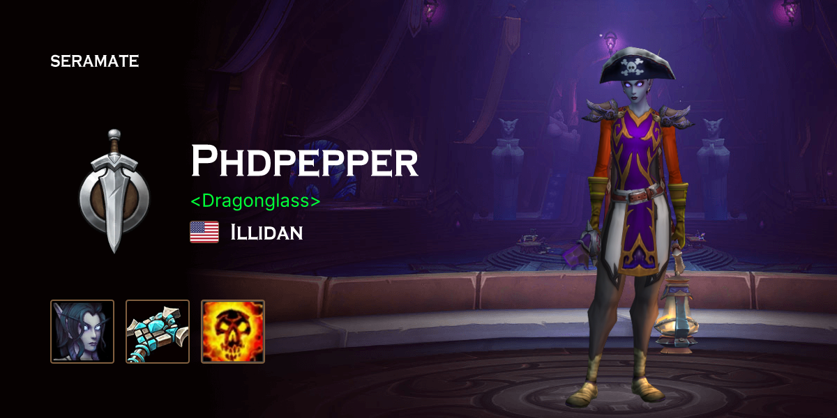 Phdpepper @ Illidan (US) · Seramate · WoW PvP Leaderboards, Arena Activity, Character Profiles ...