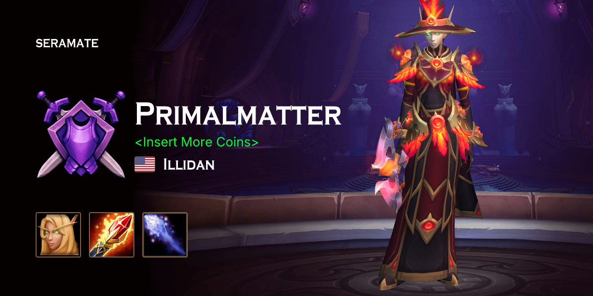 Primalmatter @ Illidan (US) · Seramate · WoW PvP Leaderboards, Arena ...