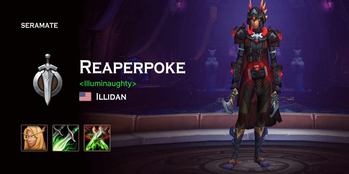 Reaperpoke @ Illidan (US) · Seramate · WoW PvP Leaderboards, Arena Activity, Character Profiles ...