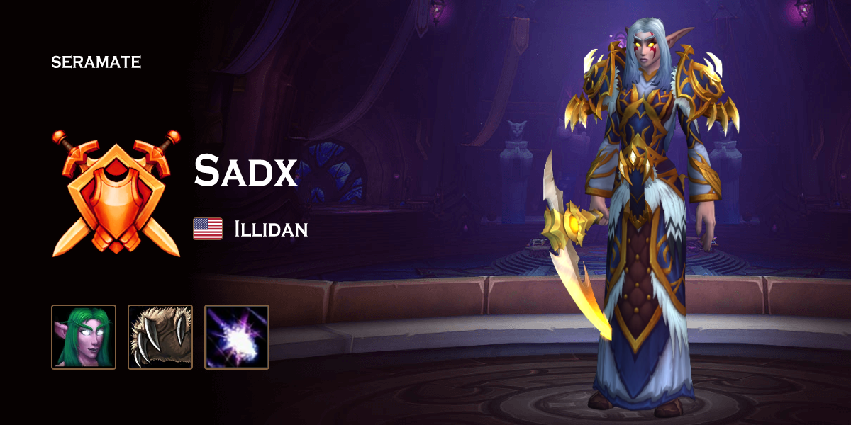 Sadx @ Illidan (US) · Seramate · WoW PvP Leaderboards, Arena Activity ...