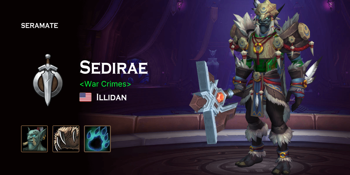 Sedirae @ Illidan (US) · Seramate · WoW PvP Leaderboards, Arena ...