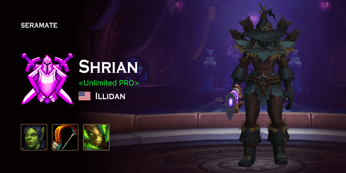 Shrian @ Illidan (US) · Seramate · WoW PvP Leaderboards, Arena Activity ...