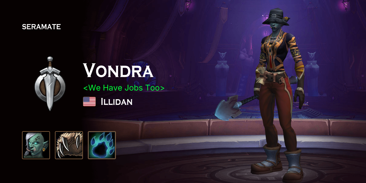 Vondra @ Illidan (US) · Seramate · WoW PvP Leaderboards, Arena Activity ...