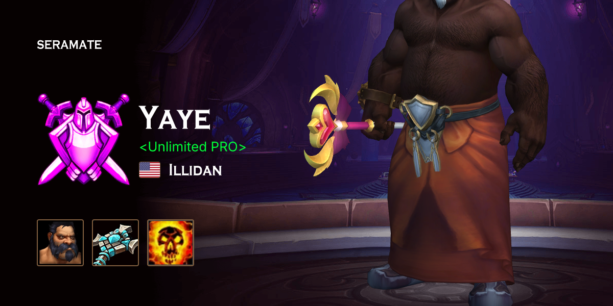 Yaye @ Illidan (US) · Seramate · WoW PvP Leaderboards, Arena Activity ...