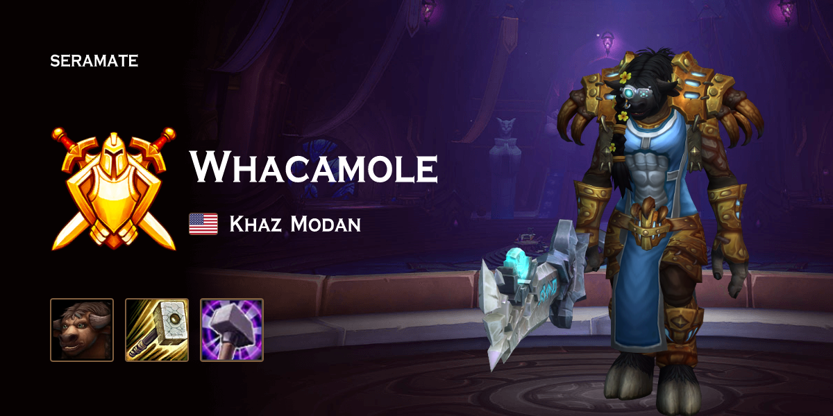 Whacamole @ Khaz Modan (US) · Seramate · WoW PvP Leaderboards, Arena ...