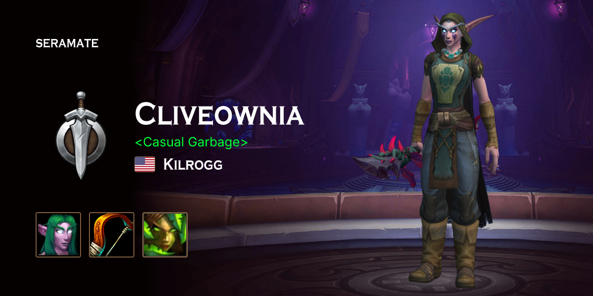 Cliveownia @ Kilrogg (US) · Seramate · WoW PvP Leaderboards, Arena ...