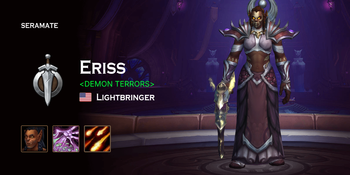 Eriss @ Lightbringer (US) · Seramate · WoW PvP Leaderboards, Arena Activity, Character Profiles ...