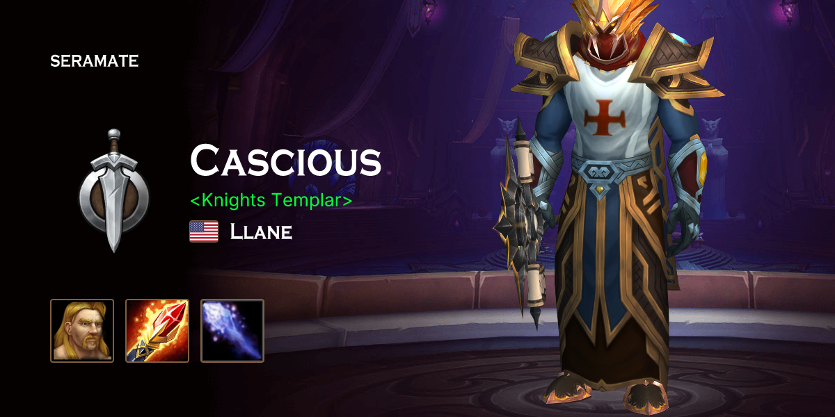 Cascious @ Llane (US) · Seramate · WoW PvP Leaderboards, Arena Activity ...