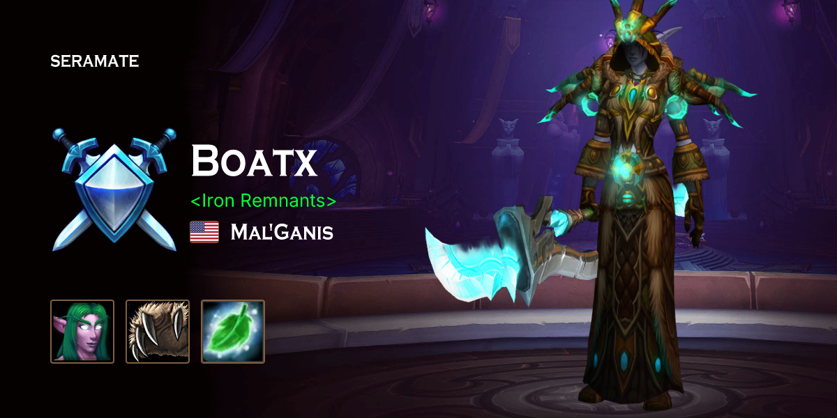 Boatx @ Mal'Ganis (US) · Seramate · WoW PvP Leaderboards, Arena Activity, Character Profiles & more.