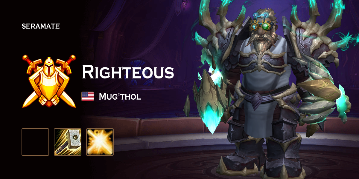 Righteous @ Mug'thol (US) · Seramate · WoW PvP Leaderboards, Arena ...