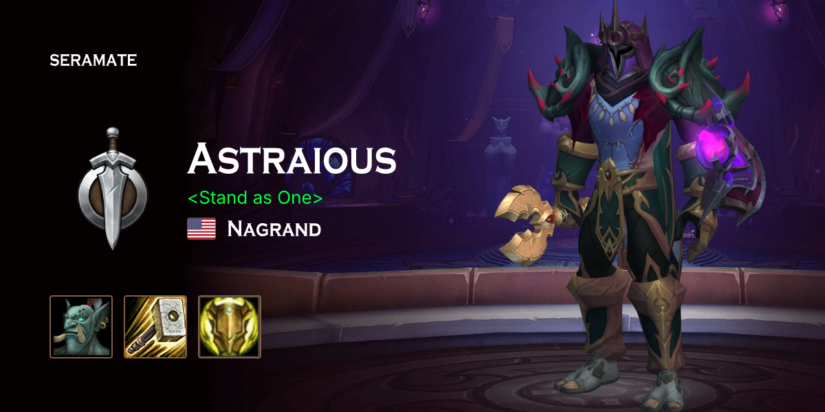 Astraious @ Nagrand (US) · Seramate · WoW PvP Leaderboards, Arena ...