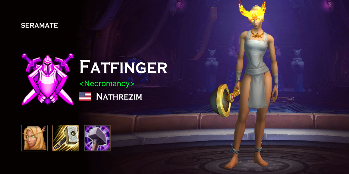 Fatfinger @ Nathrezim (US) · Seramate · WoW PvP Leaderboards, Arena Activity, Character Profiles ...