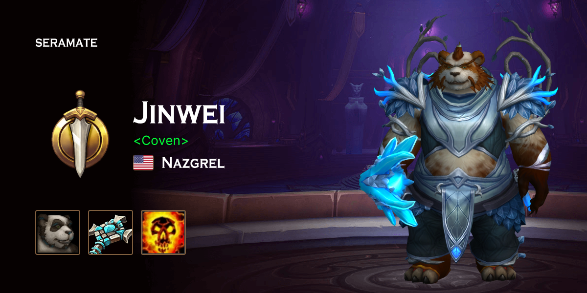 Jinwei @ Nazgrel (US) · Seramate · WoW PvP Leaderboards, Arena Activity, Character Profiles & more.
