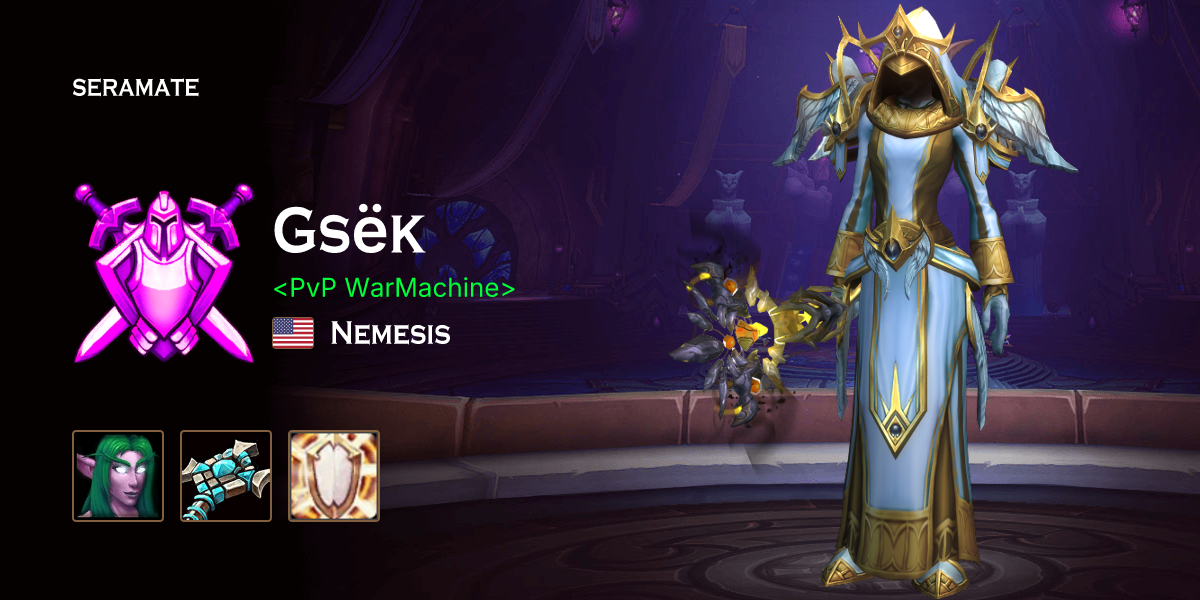 Gsëk @ Nemesis (US) · Seramate · WoW PvP Leaderboards, Arena Activity, Character Profiles & more.