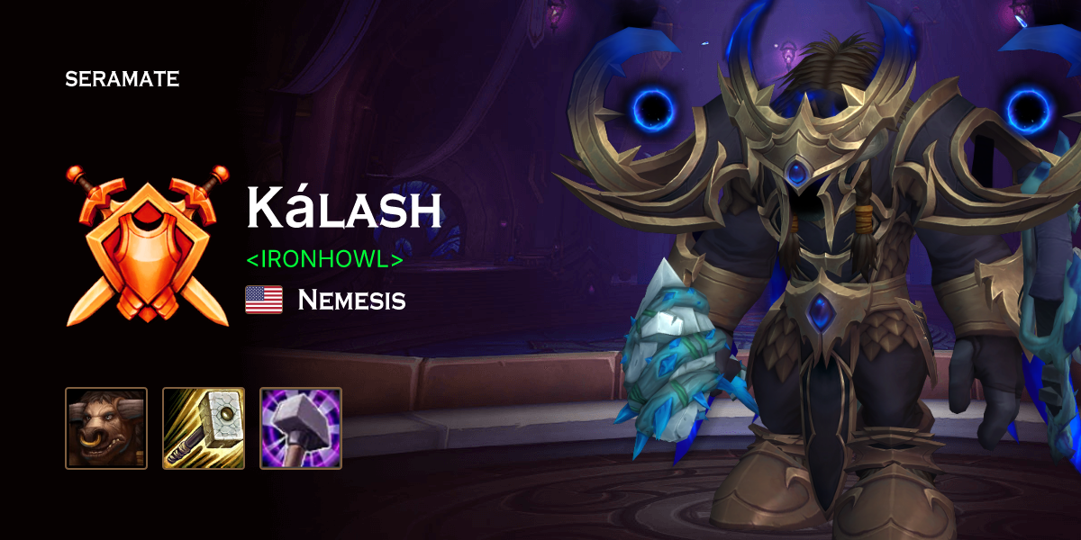 Kálash @ Nemesis (US) · Seramate · WoW PvP Leaderboards, Arena Activity, Character Profiles & more.
