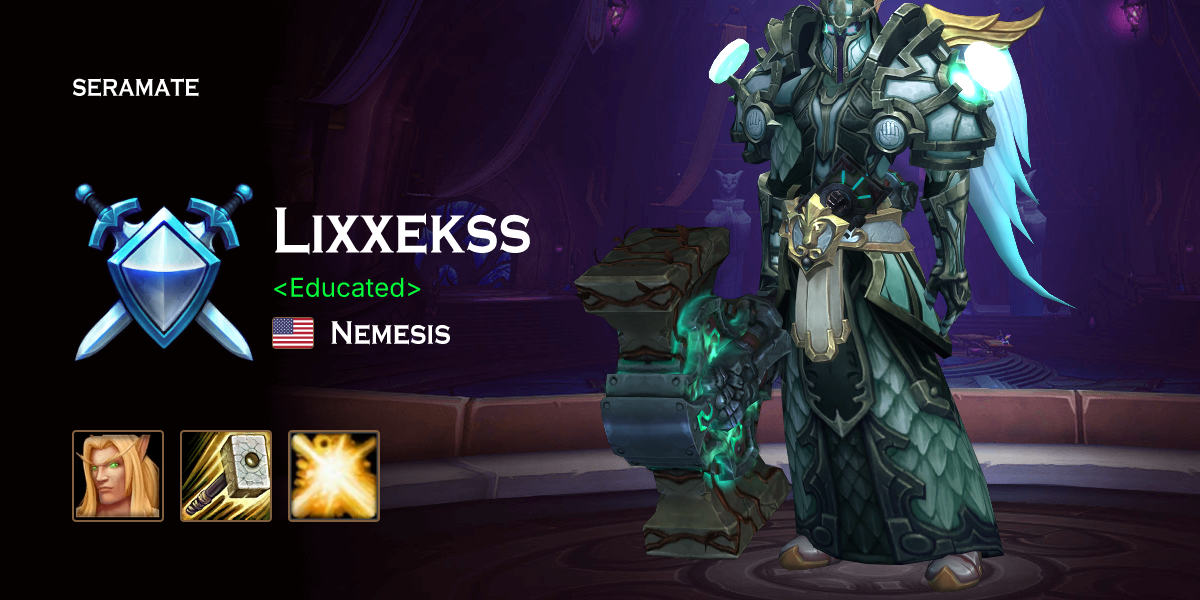 Lixxekss @ Nemesis (US) · Seramate · WoW PvP Leaderboards, Arena Activity, Character Profiles ...