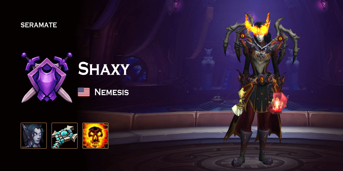 Shaxy @ Nemesis (US) · Seramate · WoW PvP Leaderboards, Arena Activity, Character Profiles & more.