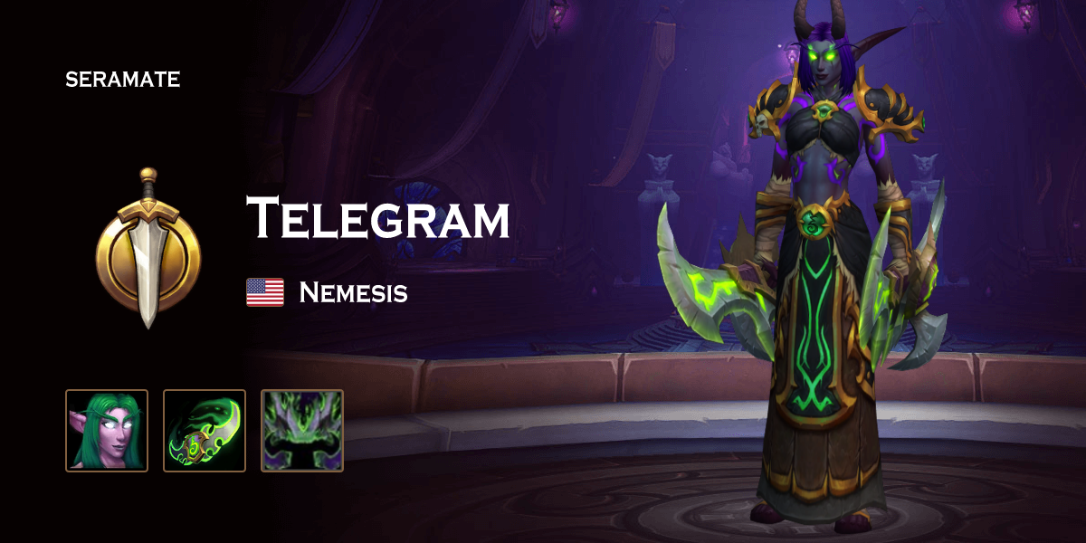 Telegram @ Nemesis (US) · Seramate · WoW PvP Leaderboards, Arena ...