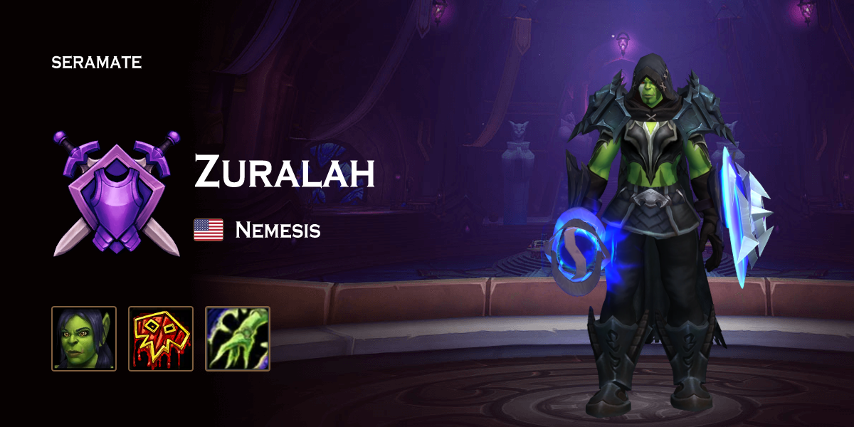 Zuralah @ Nemesis (US) · Seramate · WoW PvP Leaderboards, Arena Activity, Character Profiles & more.