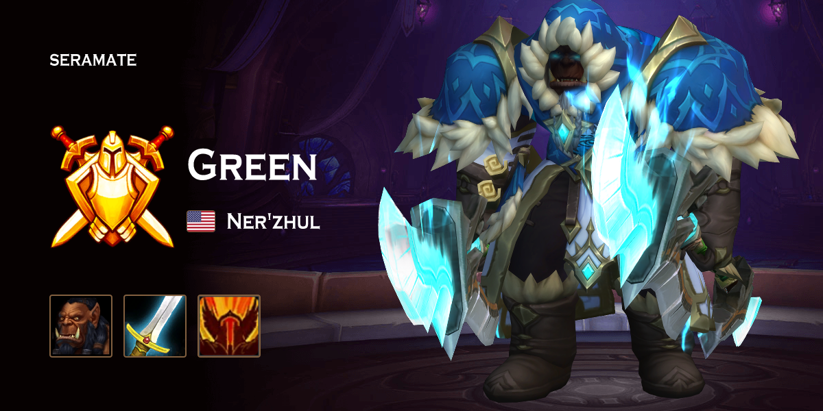 Green @ Ner'zhul (US) · Seramate · WoW PvP Leaderboards, Arena Activity, Character Profiles & more.