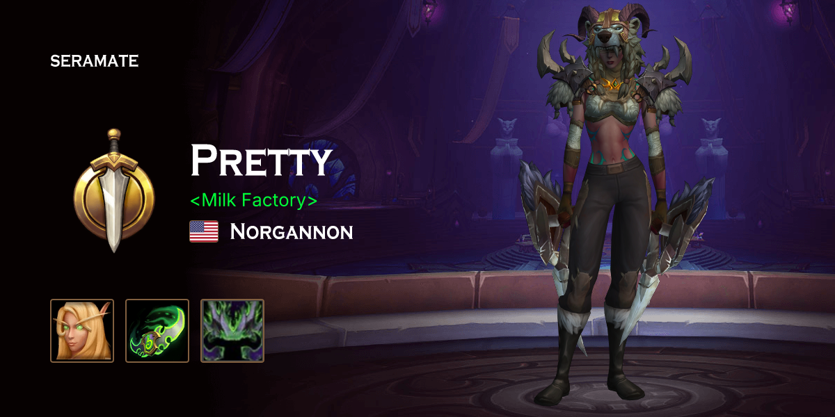 Pretty @ Norgannon (US) · Seramate · WoW PvP Leaderboards, Arena ...