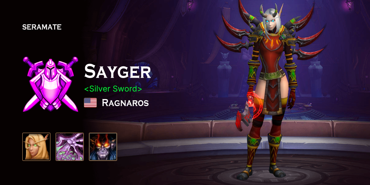 Sayger @ Ragnaros (US) · Seramate · WoW PvP Leaderboards, Arena ...