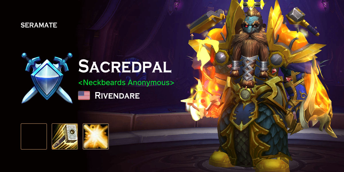 Sacredpal @ Rivendare (US) · Seramate · WoW PvP Leaderboards, Arena ...