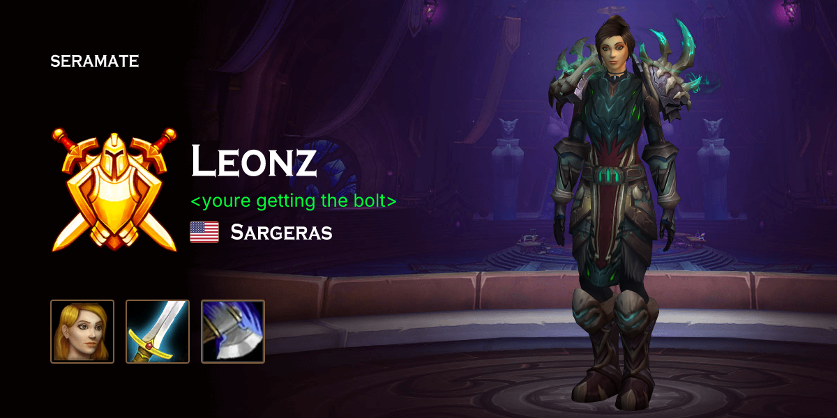 Leonz @ Sargeras (US) · Seramate · WoW PvP Leaderboards, Arena Activity ...