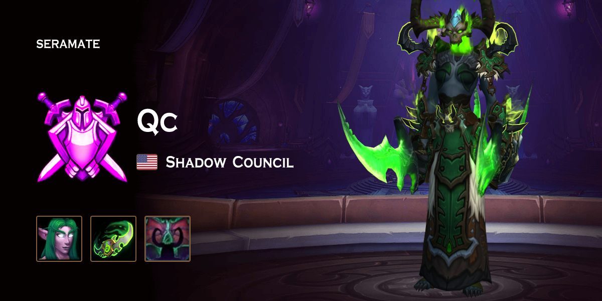 Qc @ Shadow Council (US) · Seramate · WoW PvP Leaderboards, Arena ...