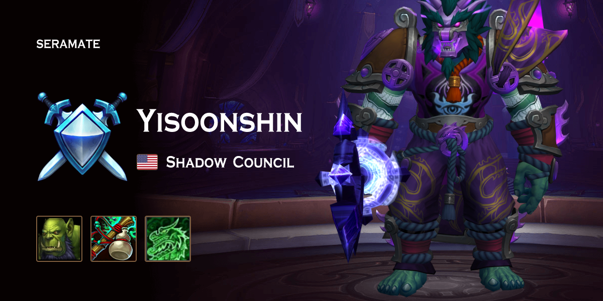 Yisoonshin @ Shadow Council (US) · Seramate · WoW PvP Leaderboards ...