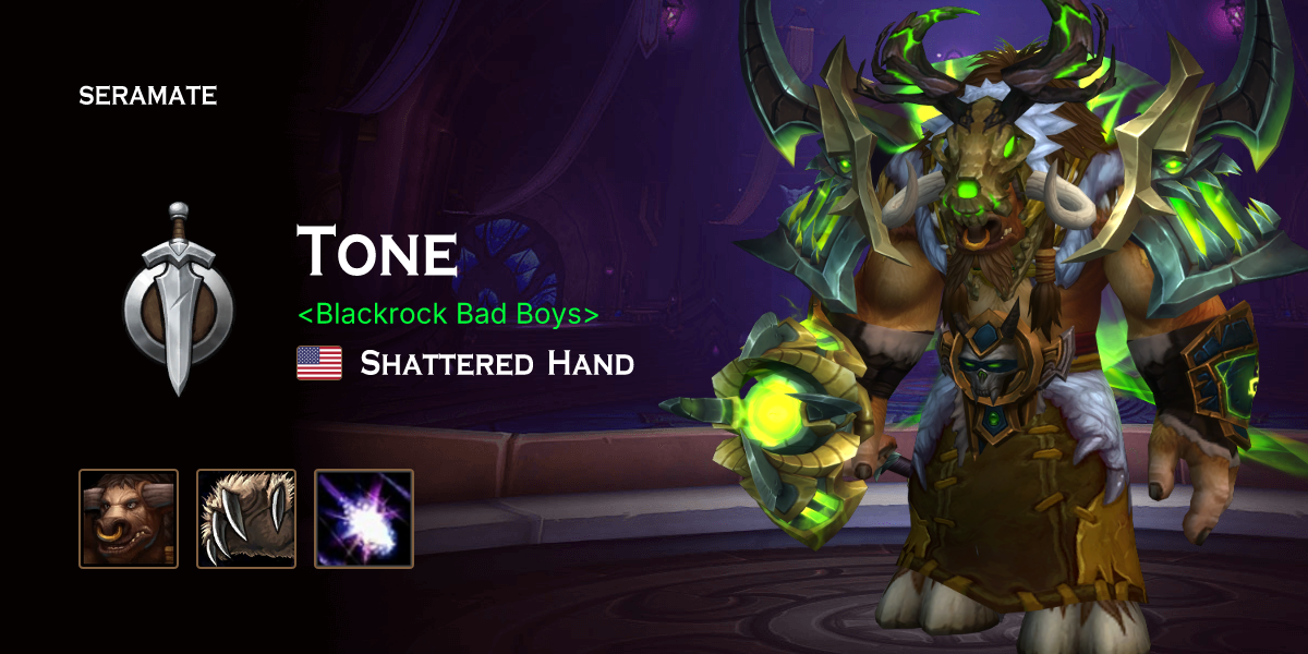 Tone @ Shattered Hand (US) · Seramate · WoW PvP Leaderboards, Arena ...