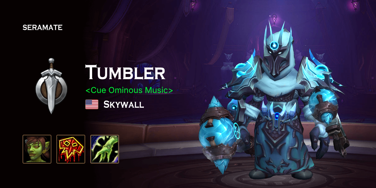 Tumbler @ Skywall (US) · Seramate · WoW PvP Leaderboards, Arena Activity, Character Profiles & more.