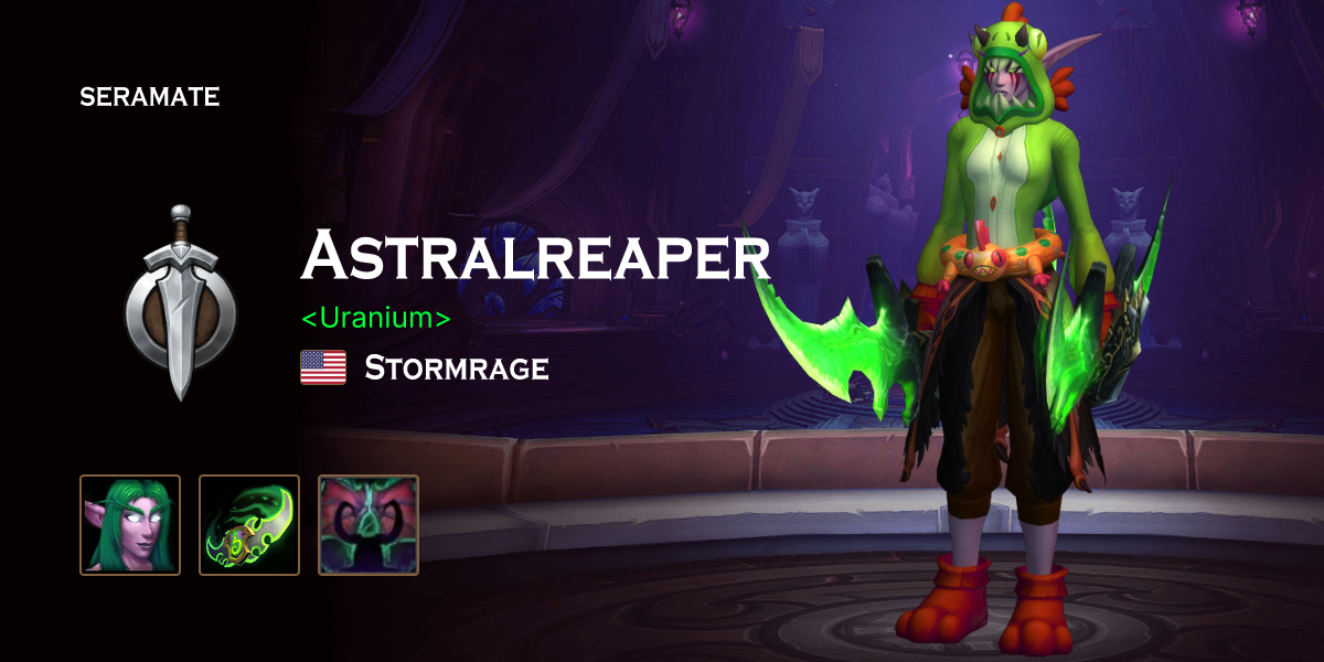 Astralreaper @ Stormrage (US) · Seramate · WoW PvP Leaderboards, Arena Activity, Character ...