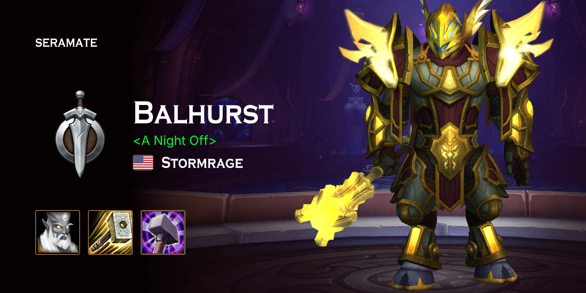Balhurst @ Stormrage (US) · Seramate · WoW PvP Leaderboards, Arena ...