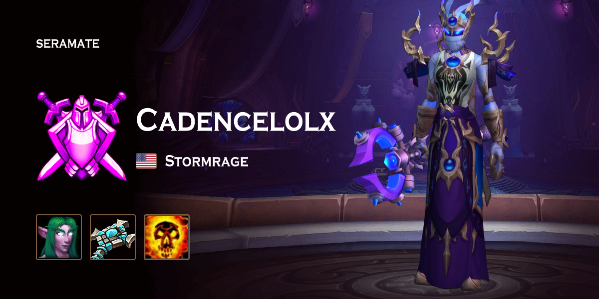 Cadencelolx @ Stormrage (US) · Seramate · WoW PvP Leaderboards, Arena ...
