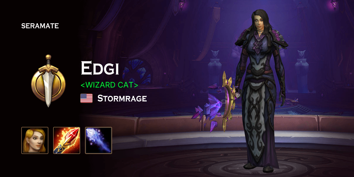 Edgi @ Stormrage (US) · Seramate · WoW PvP Leaderboards, Arena Activity, Character Profiles & more.