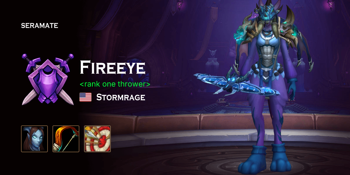 Fireeye @ Stormrage (US) · Seramate · WoW PvP Leaderboards, Arena ...